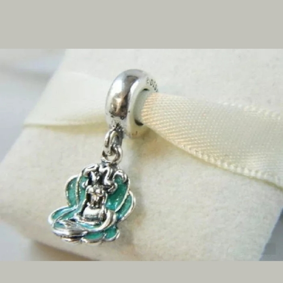 Pandora | Jewelry | Pandora Tinkerbell And Ariel Charm Set | Poshmark